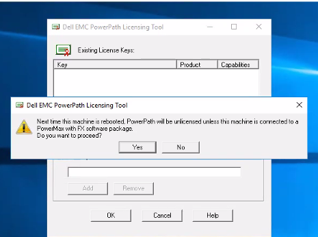 PowerPath for Windows: Warning message "Next time this machine is rebooted, PowerPath will be ...
