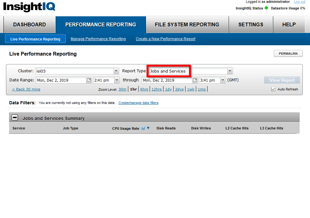 Isilon: InsightIQ: Upgrading to OneFS 8.2.x results in the Jobs and ...