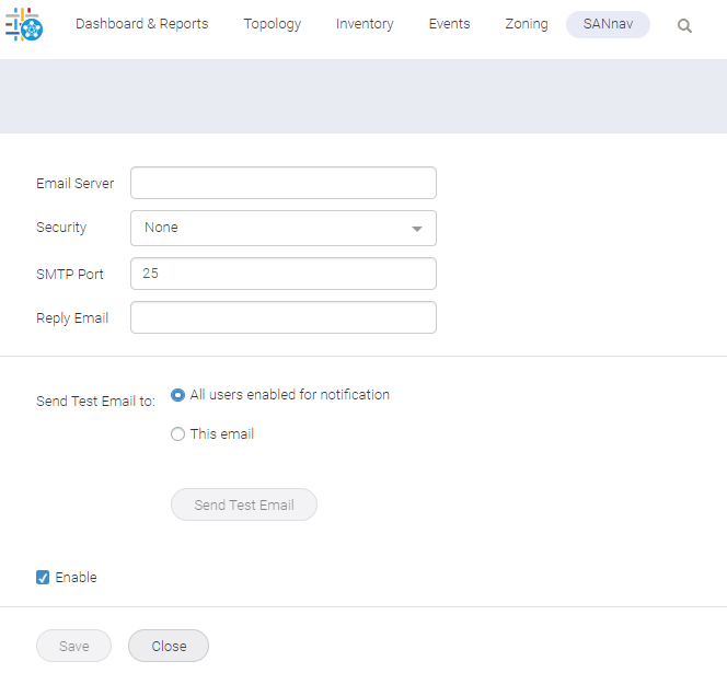 Connectrix Brocade SANnav: How to configure SANNAV event notifications ...