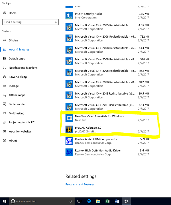 Software instalado en la instalación de Fábrica de Windows | Dell Anguila