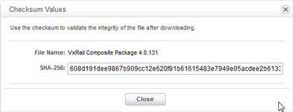 VxRail: How to check checksum on downloaded upgrade package in Windows ...