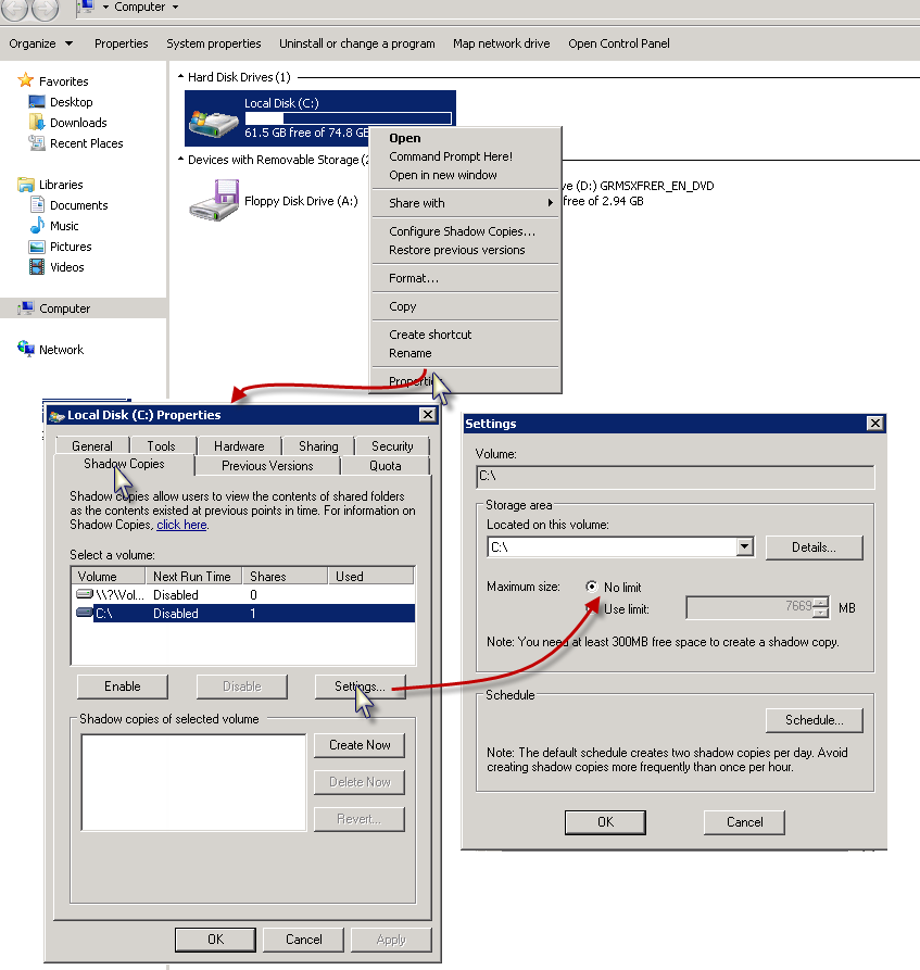 Avamar Volume Shadow copy Service Exception Code 0x8004231f Thrown ...