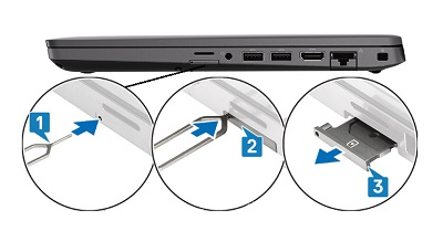 Latitude 5300 2-in-1 & 5400 Chromebook: SIM card installation and ...