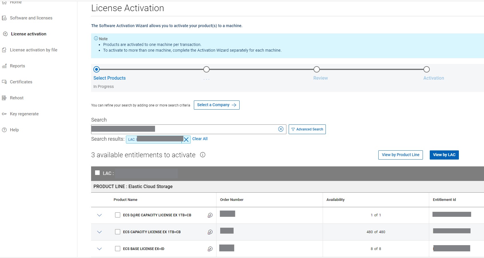 ECS: License Activation | Dell India