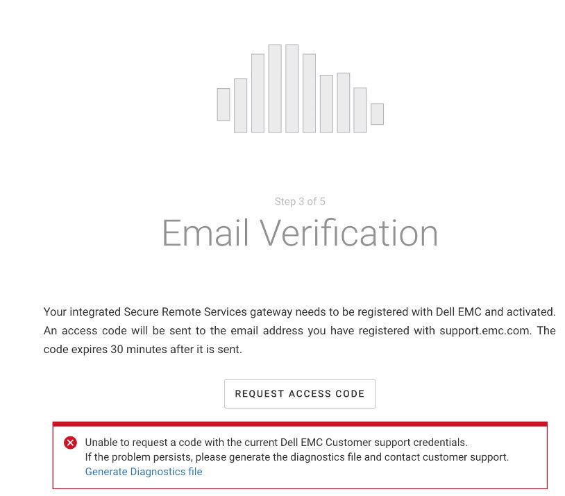 Cloudiq Error Unable To Request A Code With Dell Customer Support Credentials Dell Us