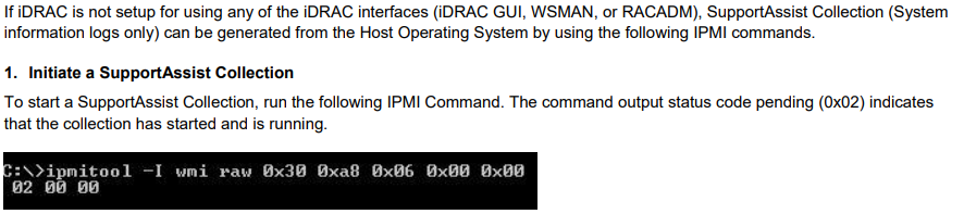 Windows Server Gets TSR Logs Using the Command Line Locally (RACADM/ISM/IPMITOOL) | Dell US