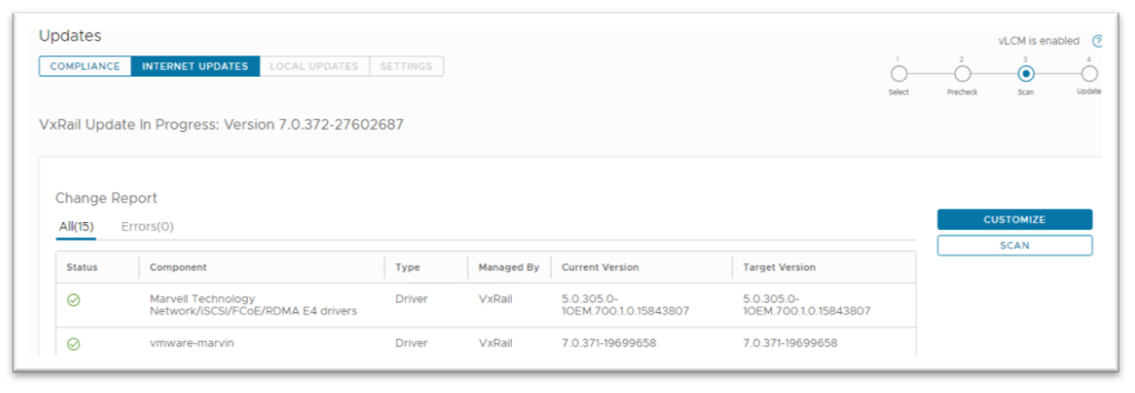 VxRail: After Host Remediation is Completed, Compliance Check Reports ...