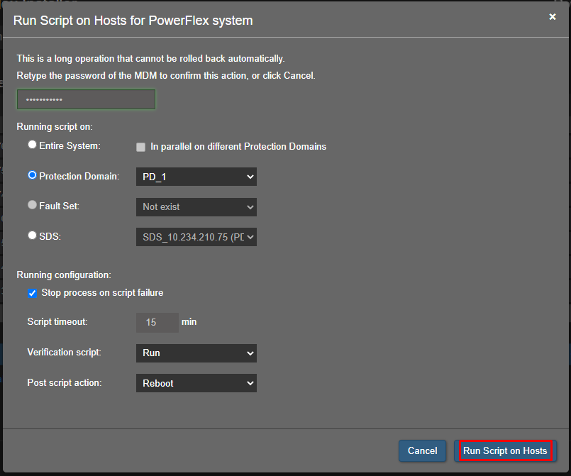 Powerflex Run Script On Host Aka Os Patching Feature Explained