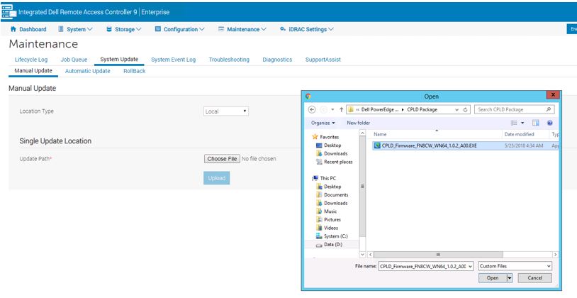 VxRack How to update the CPLD firmware version on Dell PowerEdge ...