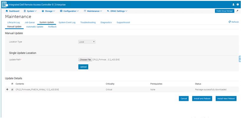 VxRack How to update the CPLD firmware version on Dell PowerEdge ...