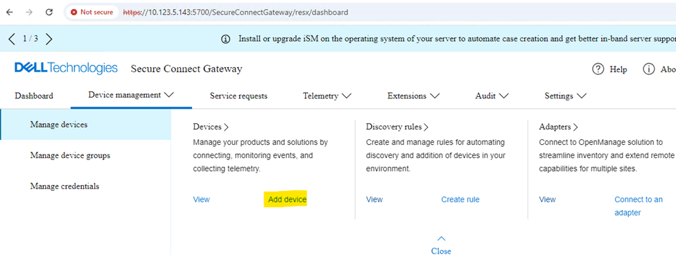 Dell Networking | SONiC | Failure to Register SONiC Switch into SCG ...