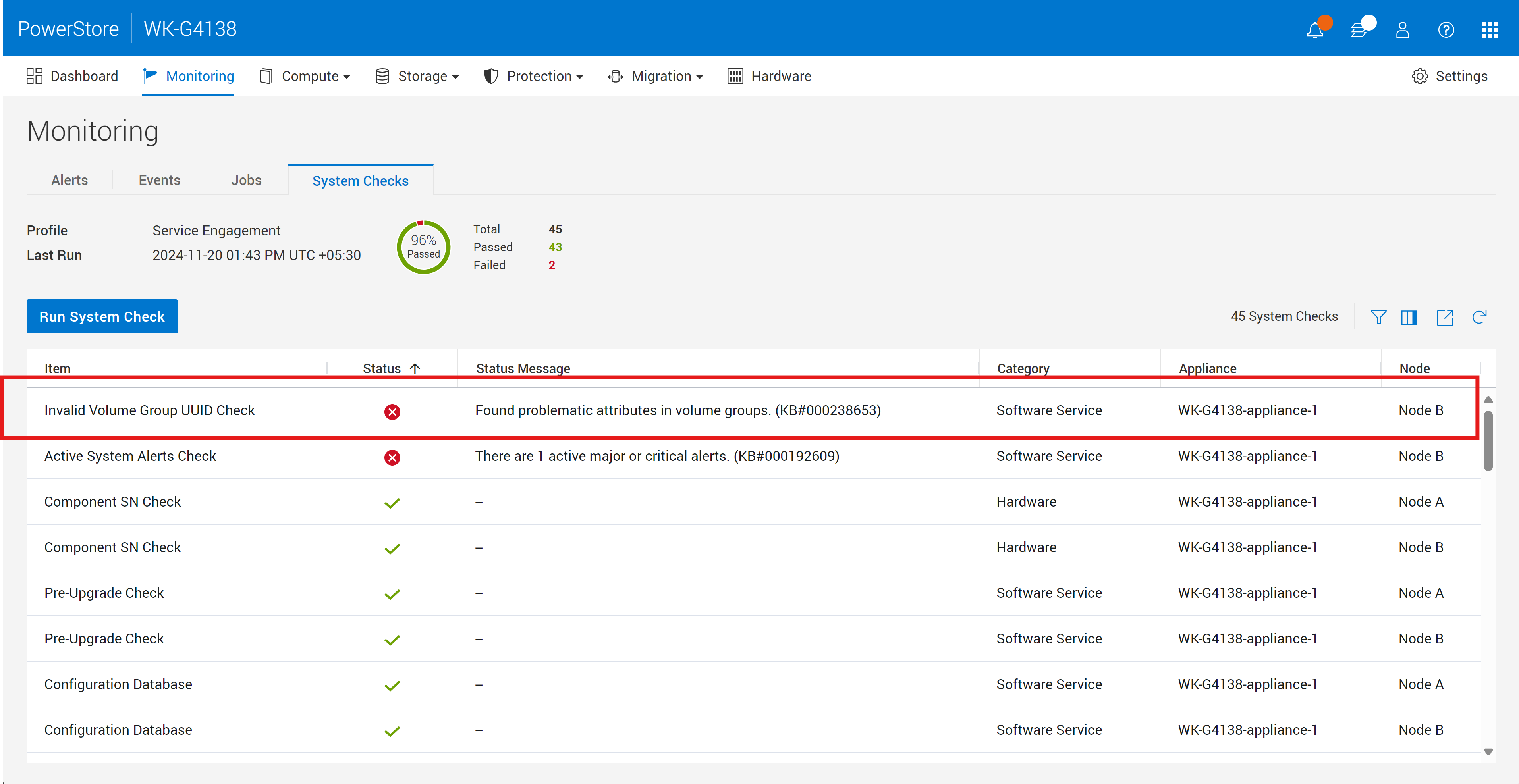 PowerStore: Evaluación del estado previa a la actualización (PUHC) y evaluación del estado del ...