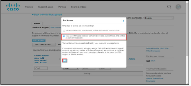 How to Add a Cisco Service Contract Access to a Cisco.com Account ...