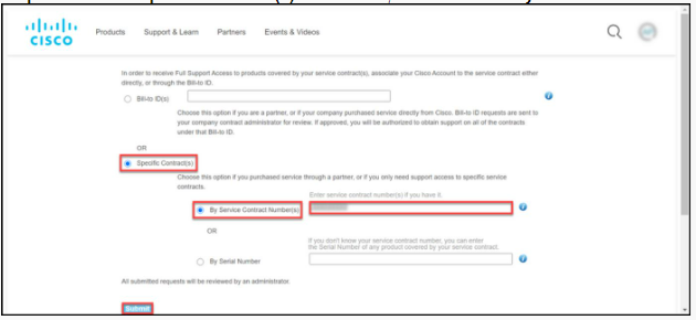 How to Add a Cisco Service Contract Access to a Cisco.com Account | Dell Singapore