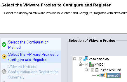 NetWorker: New VMware Proxy Wizard Does Not List vProxies Deployed on vCenter Server | Dell US
