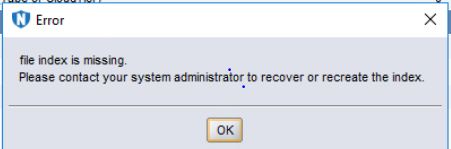 NetWorker: File-system recovery is failing with error "file Index is missing" | Dell Indonesia