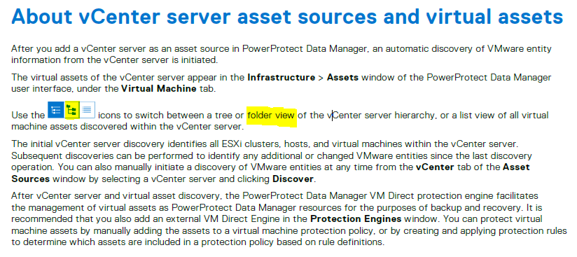 PowerProtect : La « vue Dossier » de la documentation PPDM pour les ...