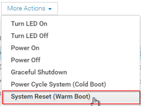 OpenManage Enterprise, Power Cycle option from Power Control Wizard ...