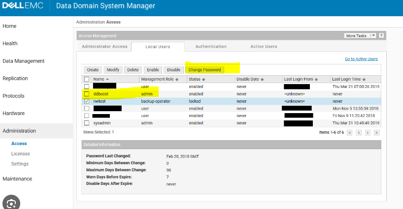 NetWorker: Changing the DDBOOST password in the NMC user interface | Dell US