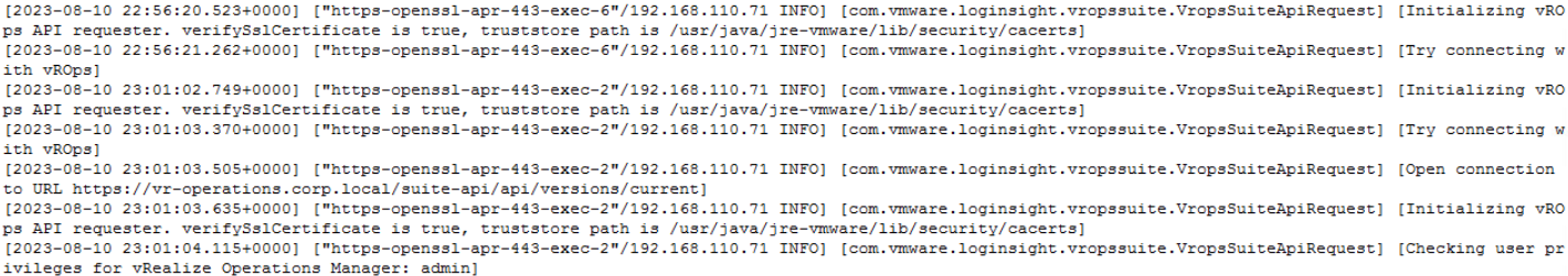 Vcf On Vxrail Integration Of Aria Operations Manager On Aria Operation For Log Fails Dell Croatia
