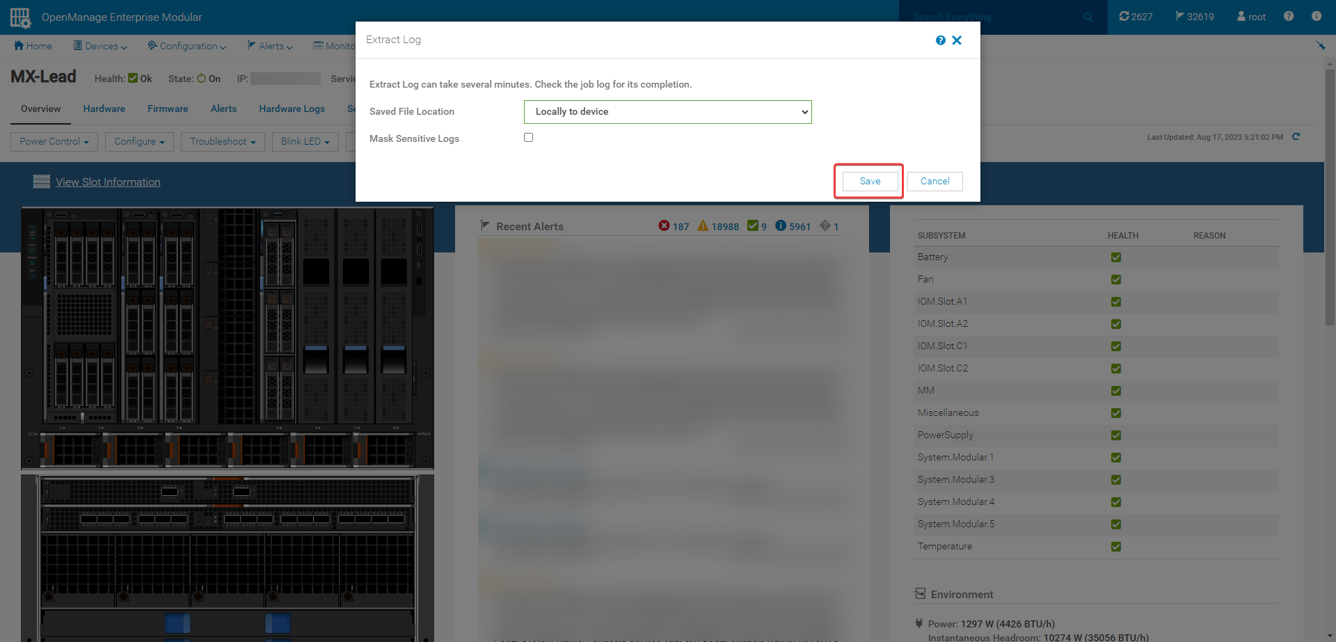 MX7000: How to Gather Chassis Logs | Dell US