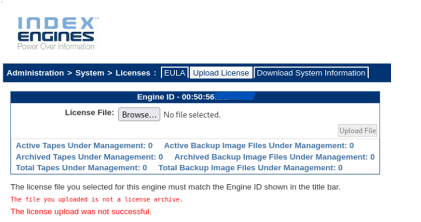 Powerprotect Cyber Recovery Cybersense Error When Uploading