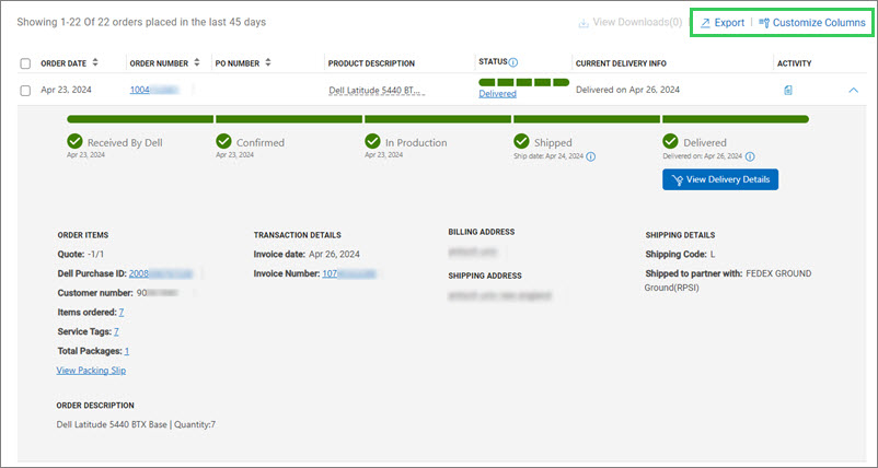 Dell Premier: eSupport - Order Status | Dell US