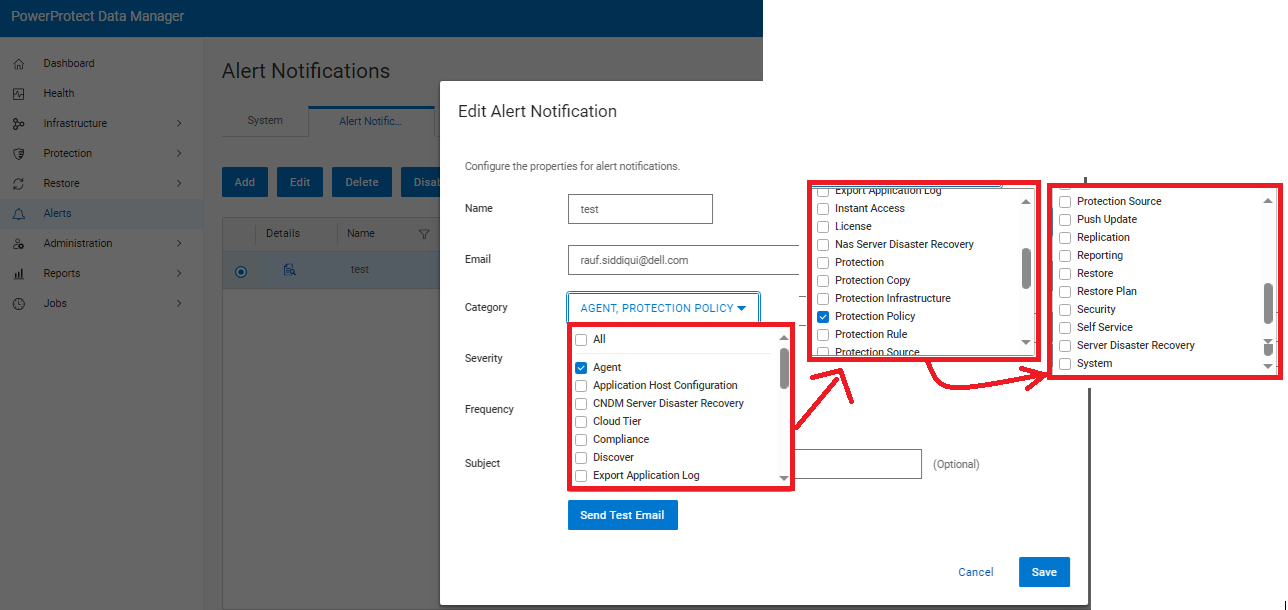 Powerprotect Data Manager Alert Notification Issue When Receiving A