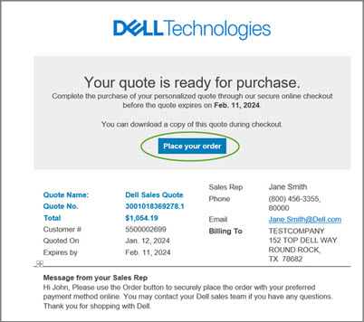 Premier Sales Quotes | Dell US