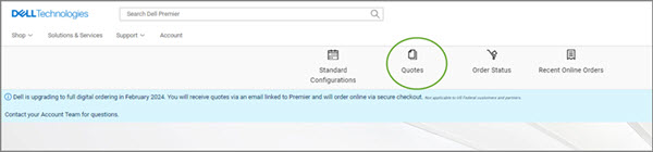 Premier Sales Quotes | Dell US