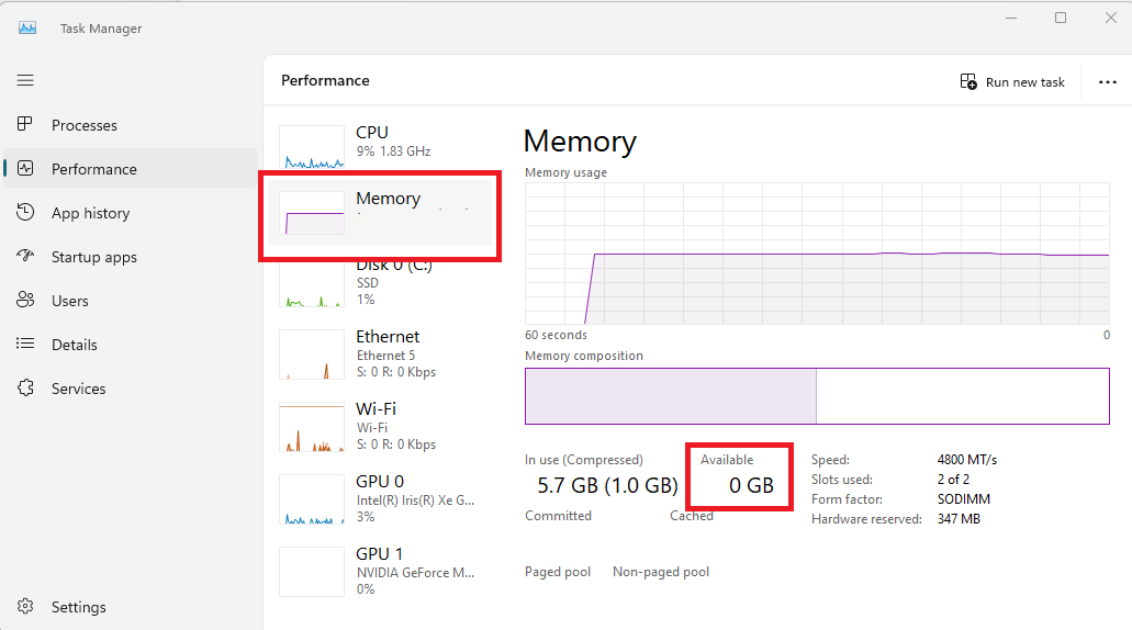 Unisphere for PowerMax alert: memory (0G) is below the minimum requirement of 12G. | Dell US