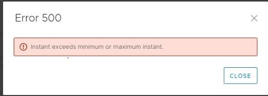 DPA(Data Protection Advisor): Avamar 보존 정책 구성 보고서가 오류 500과 함께 실패함 ...