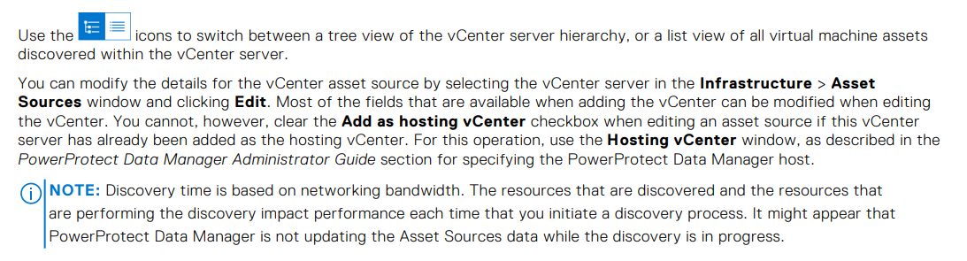 PowerProtect: Data Manager VMware Virtualization - Unable to integrate PPDM with vCenter ...
