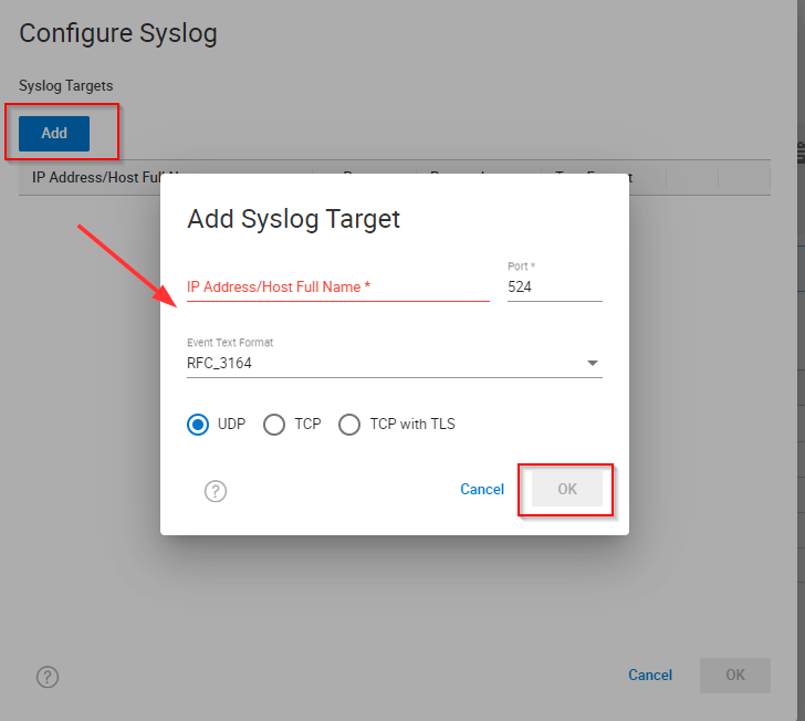 Como configurar o syslog padrão para PowerMax2500/8500 usando o Unisphere for PowerMax | Dell Brasil