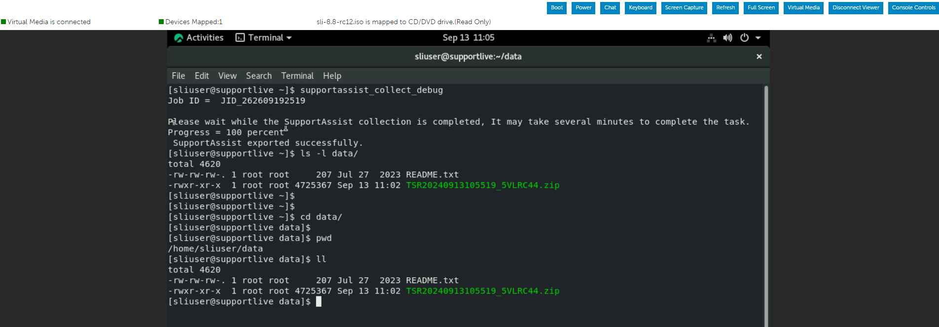 PowerEdge: How To Gather TSR with Debug logs using Rocky Linux Based SLI Image | Dell Philippines