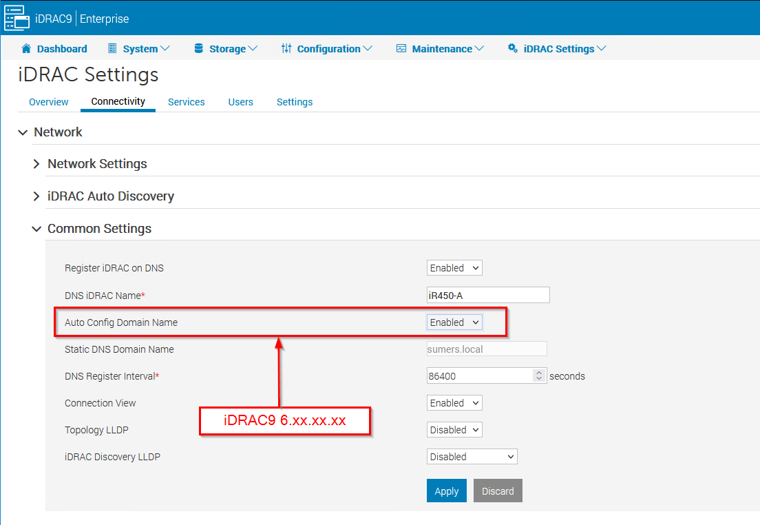 PSQN: iDRAC9 AutoConfig DNS Setting Modified After Applying 6.XX.XX.XX ...