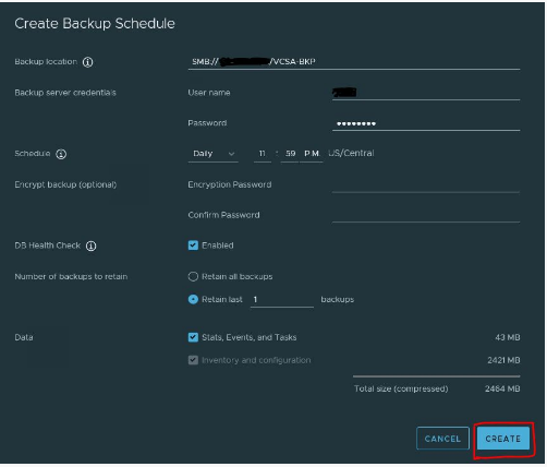 Poweredge How To Perform A Vcenter Server Appliance 7 X Backup From Vcenter Server Appliance