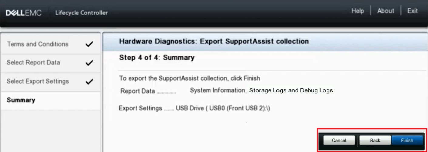 iDRAC 9搭載Server向け: Lifecycle ControllerよりSupportAssist CollectionをUSB ...