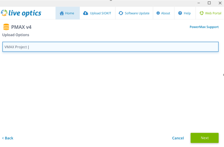 Live Optics | PowerMax | Create a PowerMax v4 Storage Array Profile ...