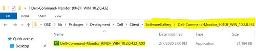 Dell Command | Integration Suite Default Path for Applications | Dell US