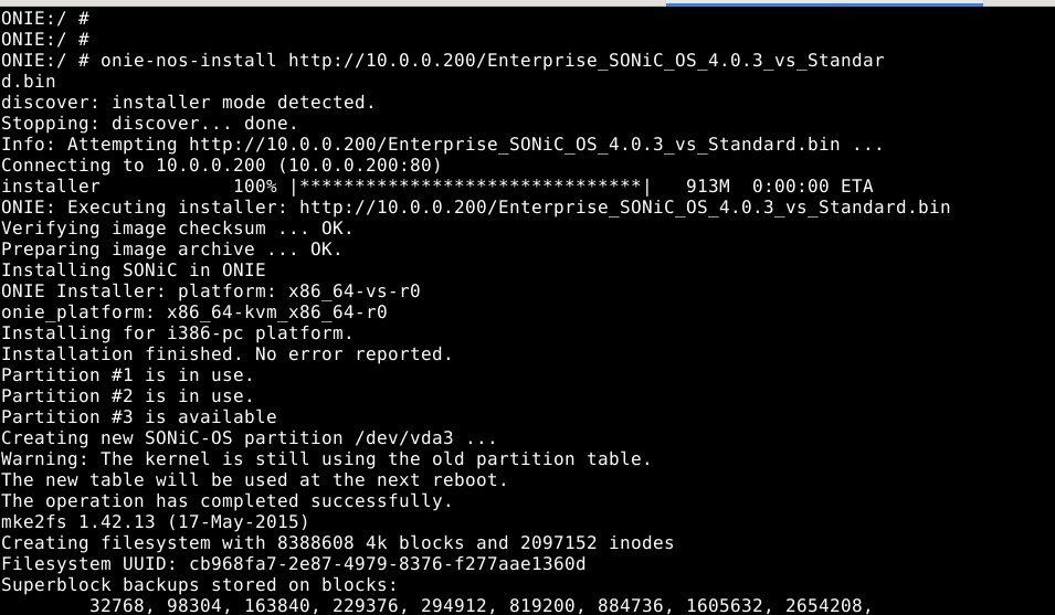 Dell Networking SONiC OS Fresh Install using ONIE Install | Dell US