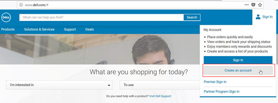 ユーザーのMyAccountに登録する方法 | Dell 日本