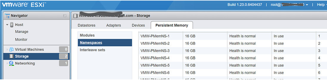 vSphere 7 show Persistent Memory (NVDIMM-N) as 0 MB after DIMM error ...