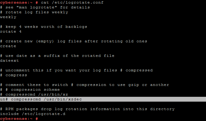 Cybersense Logrotate Service Fails On Ova Install Dell Us