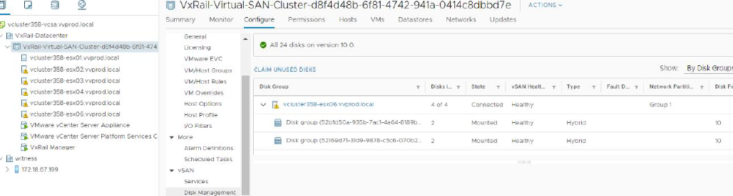 Dell VxRail: Witness node upgrade is skipped when vSAN 2 Node or stretched cluster upgrading to ...