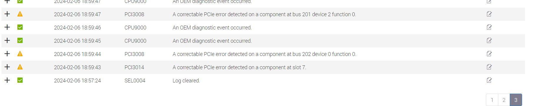Dell AX-650 y AX-750: Mensaje de advertencia "Se detectó un error de PCIe corregible en un ...