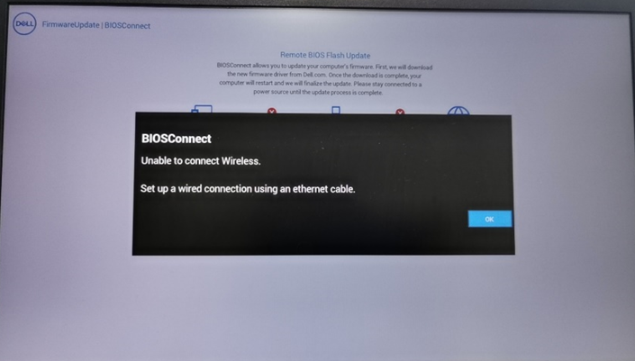 Error de actualización remota del flash del BIOS en laptops Dell ...
