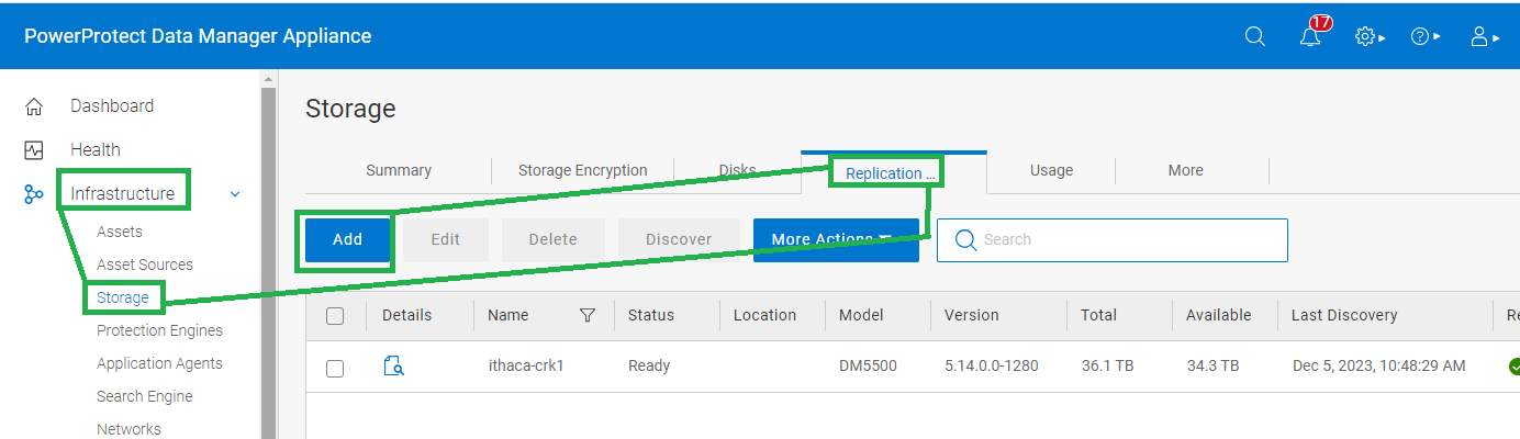 PowerProtect：DM5500 無法從 DM5500 複寫至外部 DDVE | Dell 台灣