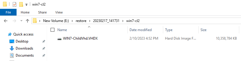 When doing a Hyper-V VSS VM restore, the virtual machine files are ...