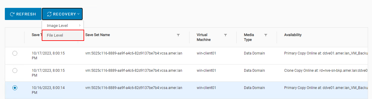 NWUI: How to perform a VMware VM FLR from the NetWorker Web User ... NWUI: How to perform a VMware VM FLR from the NetWorker Web User ...